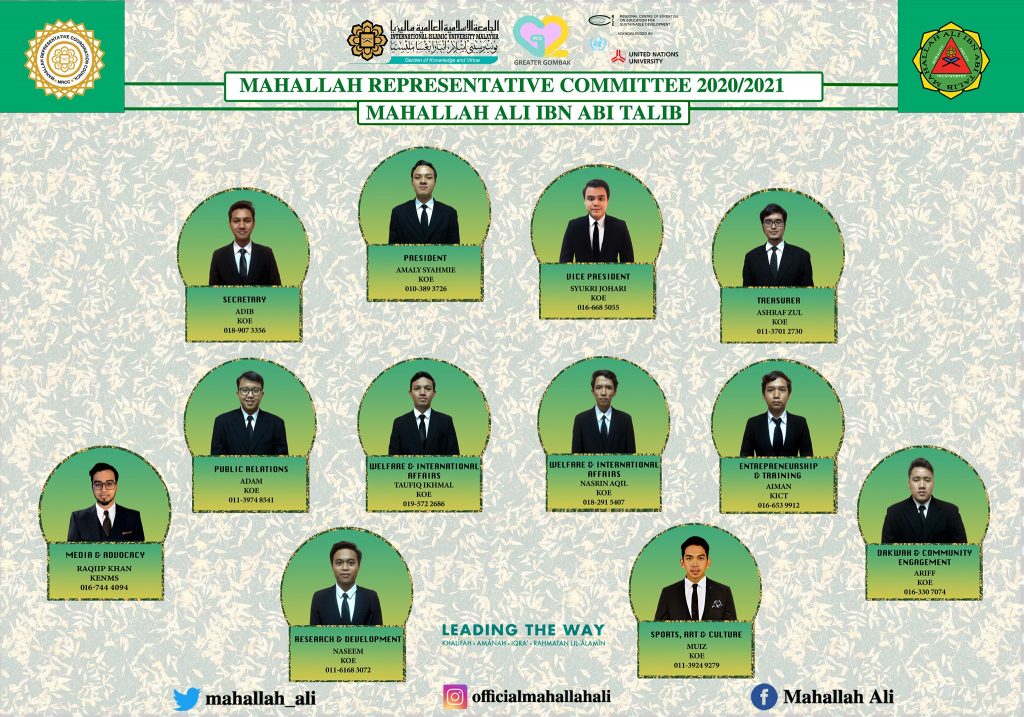 Organisational Chart | Mahallah Ali Ibn Abi Talib