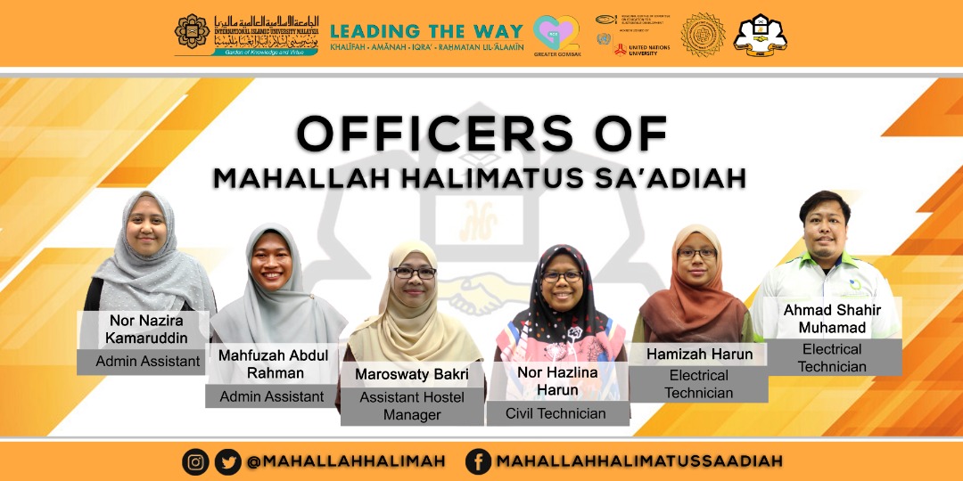 ORGANIZATIONAL CHART (ACCOMMODATION & ADMINISTRATION (RSD) ) | MAHALLAH HALIMAHTUS SAADIAH