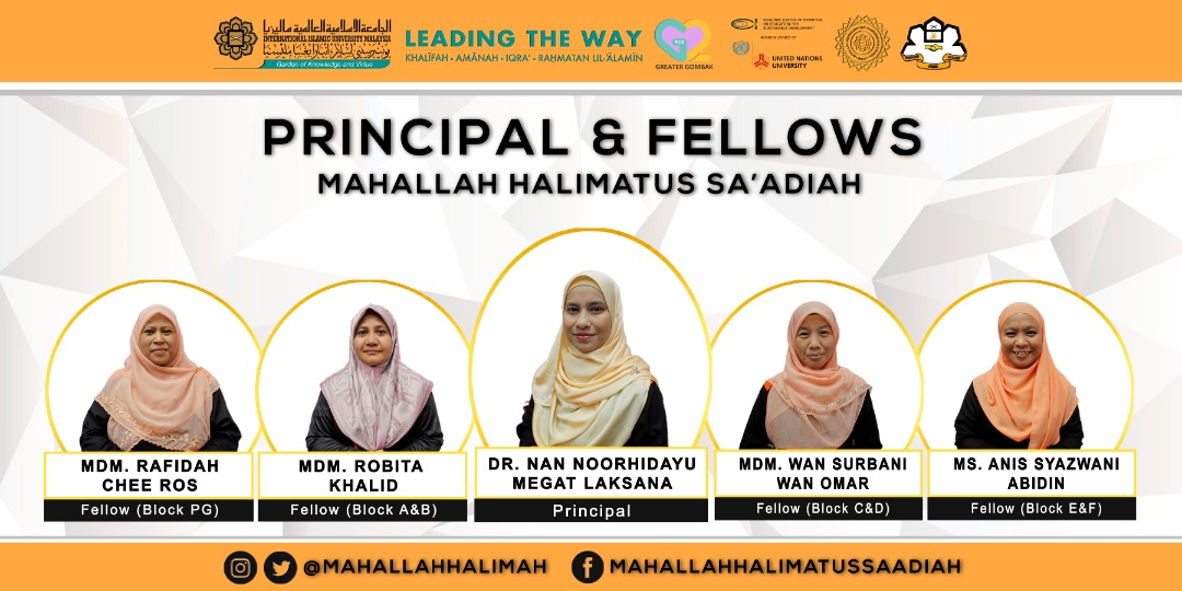 PRINCIPAL & FELLOWS OF MAHALLAH | MAHALLAH HALIMAHTUS SAADIAH