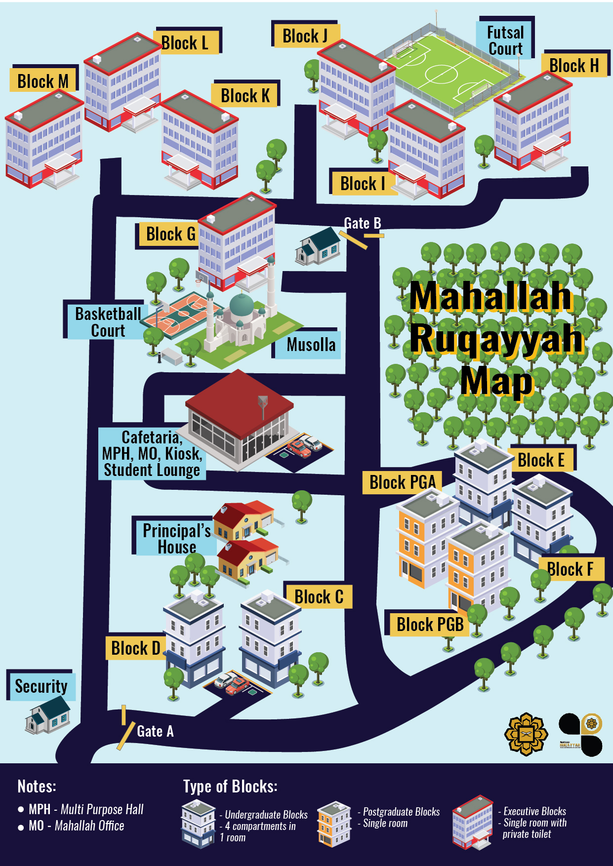 Map & Facilities | Mahallah Ruqayyah