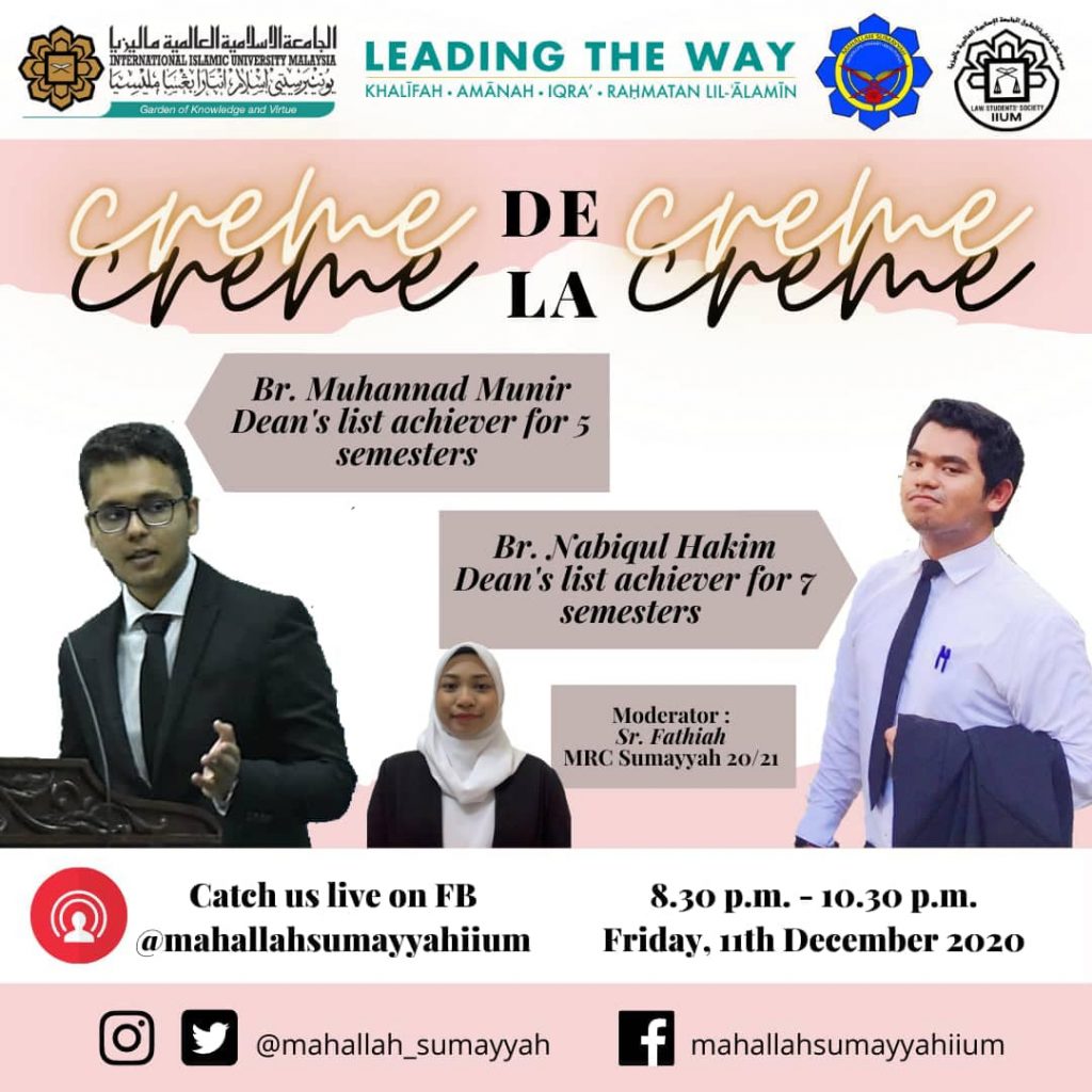 Virtual Programs Semester 1 20/21 | Mahallah Sumayyah